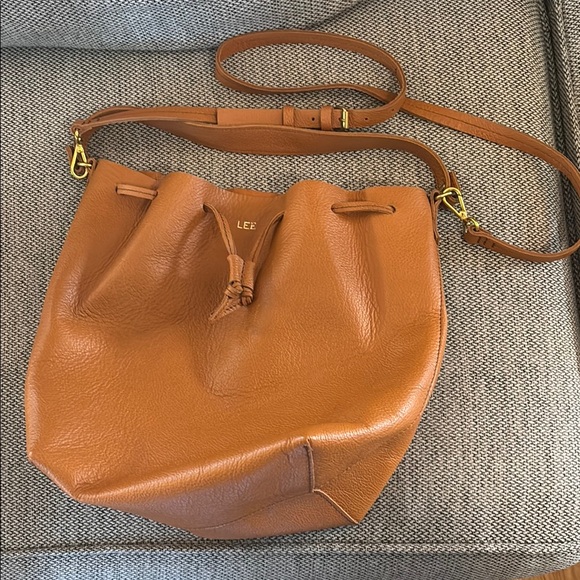 Mark & Graham | Bags | Mark And Graham Tan Leather Bucket Bag | Poshmark